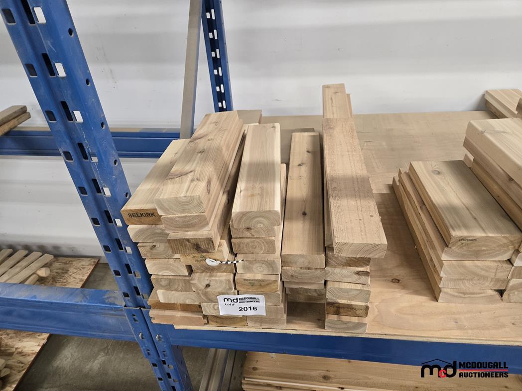 Quantity of Assorted Clear Western Red Cedar Boards